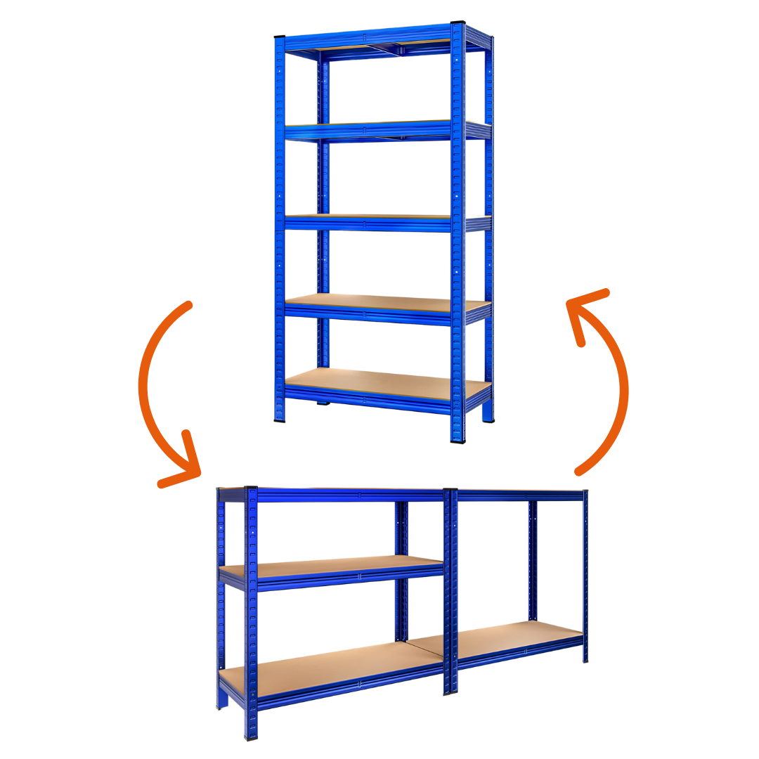 HEAVY nagy teherbírású polc, max 875kg, 90x40x180cm, kék | Jurhan.hu